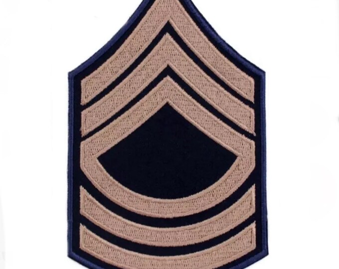 US Master Sergeant at Arms Skull Biker Motorcycle Patch Military Morale ...