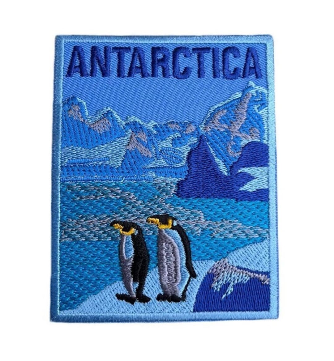 Antarctica Patch (3.5 Inch) Iron-on / Sew-on Badge Travel Souvenir South Pole Emblem Perfect for ...