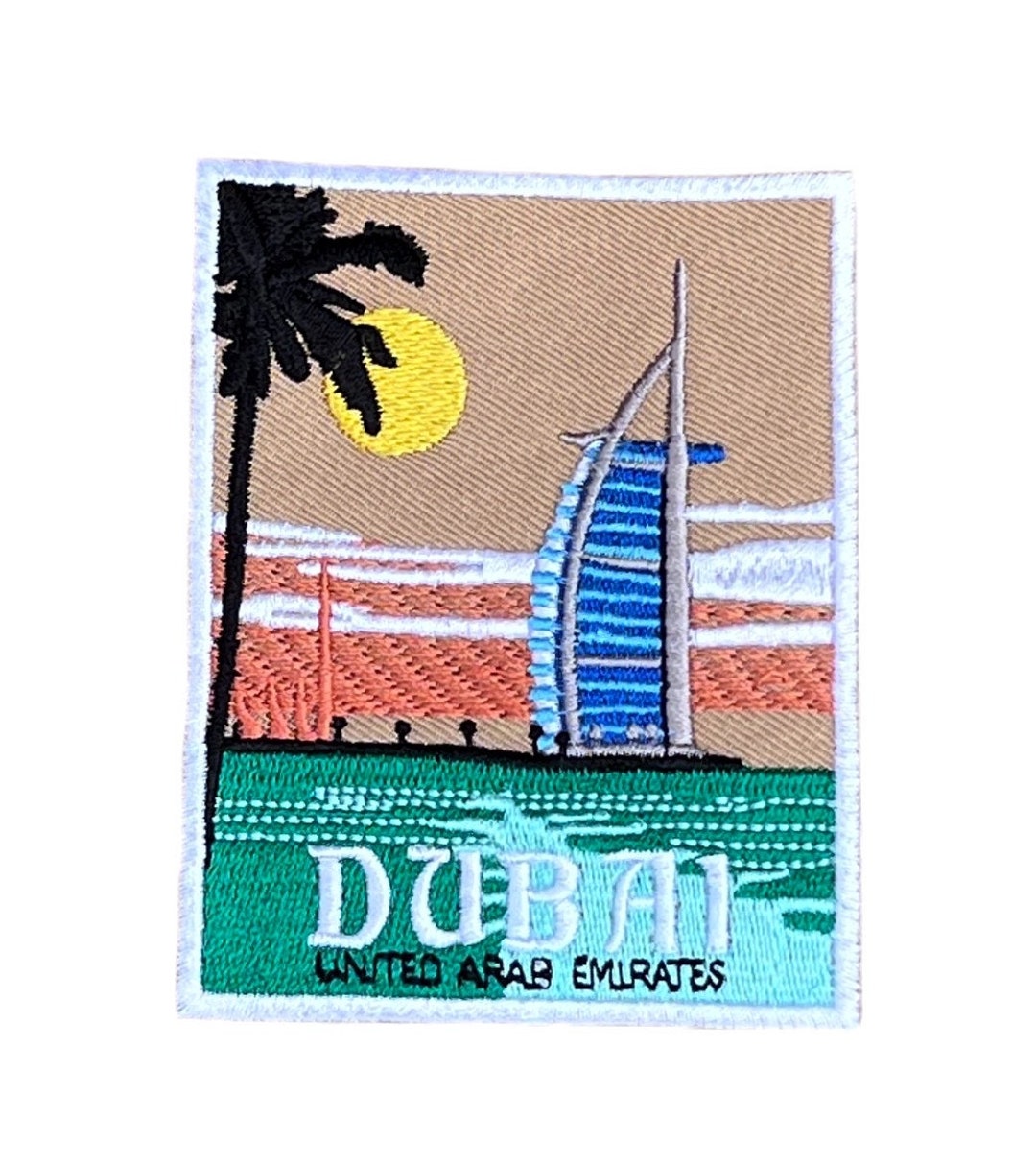 Dubai Patch (3.5 Inch) Iron-on Badge Travel United Arab Emirates UAE ...