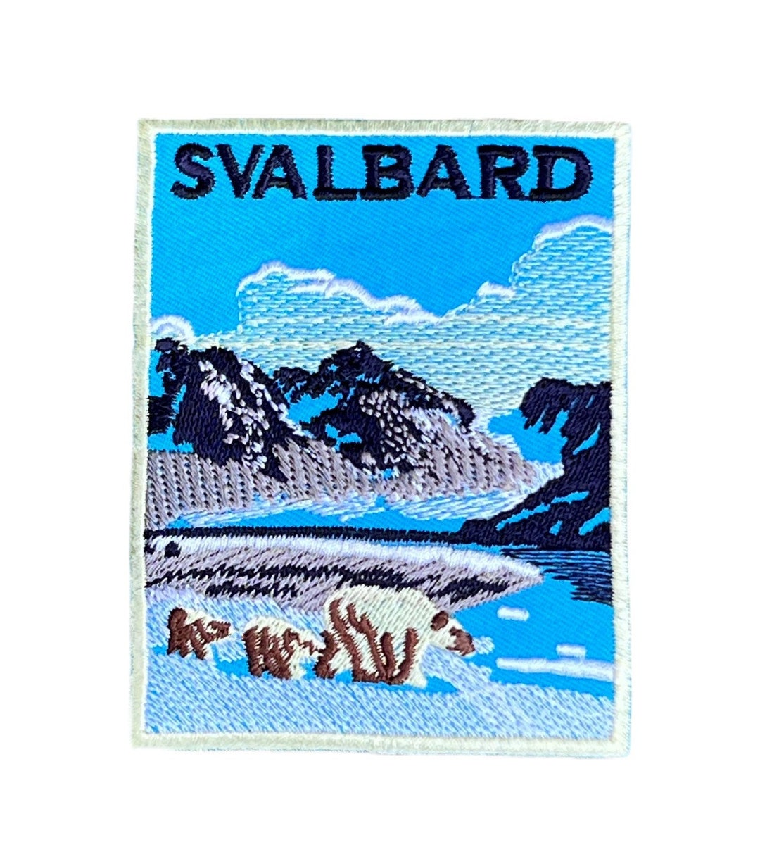 Svalbard Norway Patch (3.5 Inch) Iron-on/sew-on Badge Spitsbergen Island Travel Souvenir Emblem ...