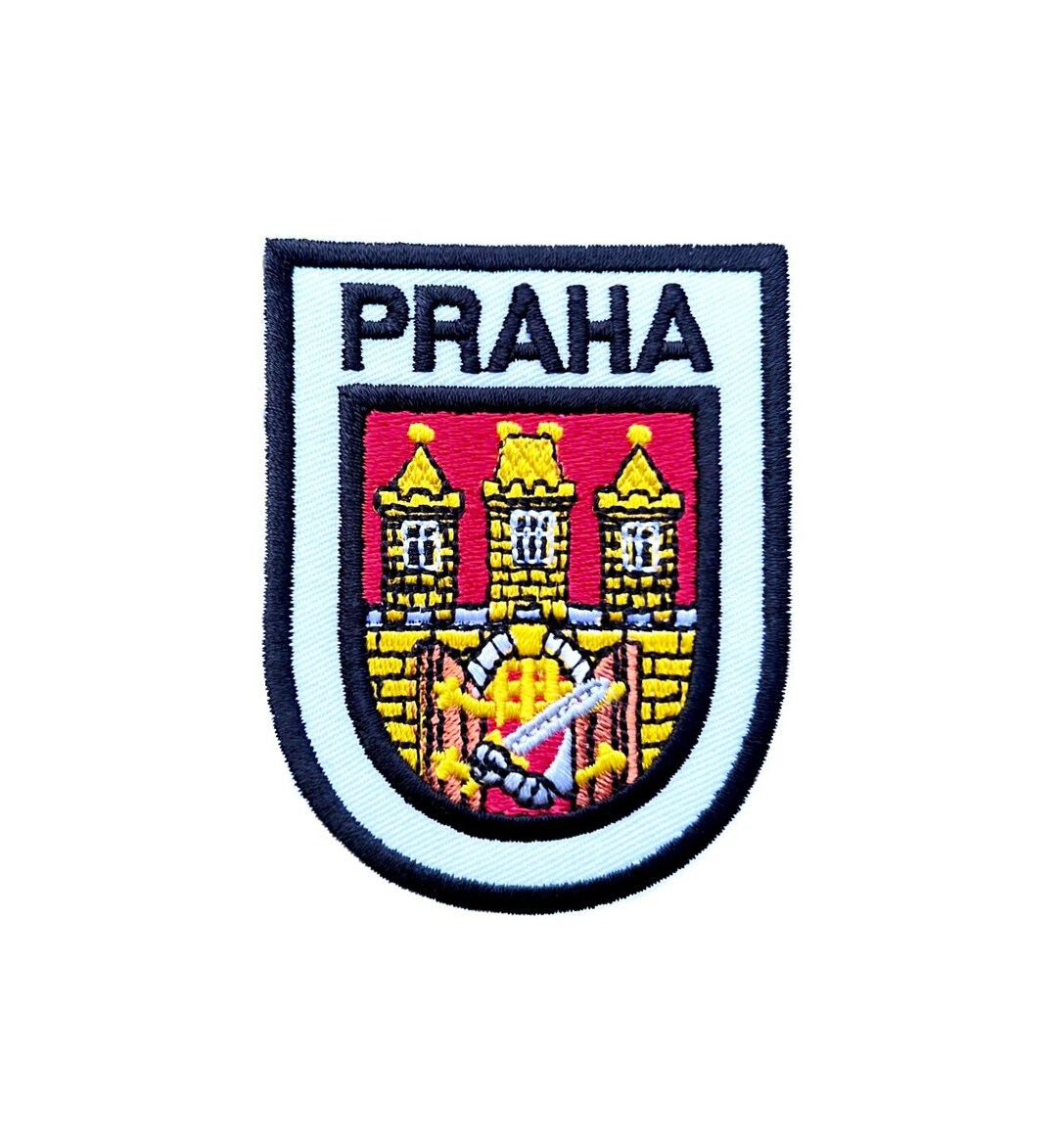 Praha Czech Republic Patch 3 Inch Embroidered Iron-on / Sew-on Badge Travel Prague Souvenir ...