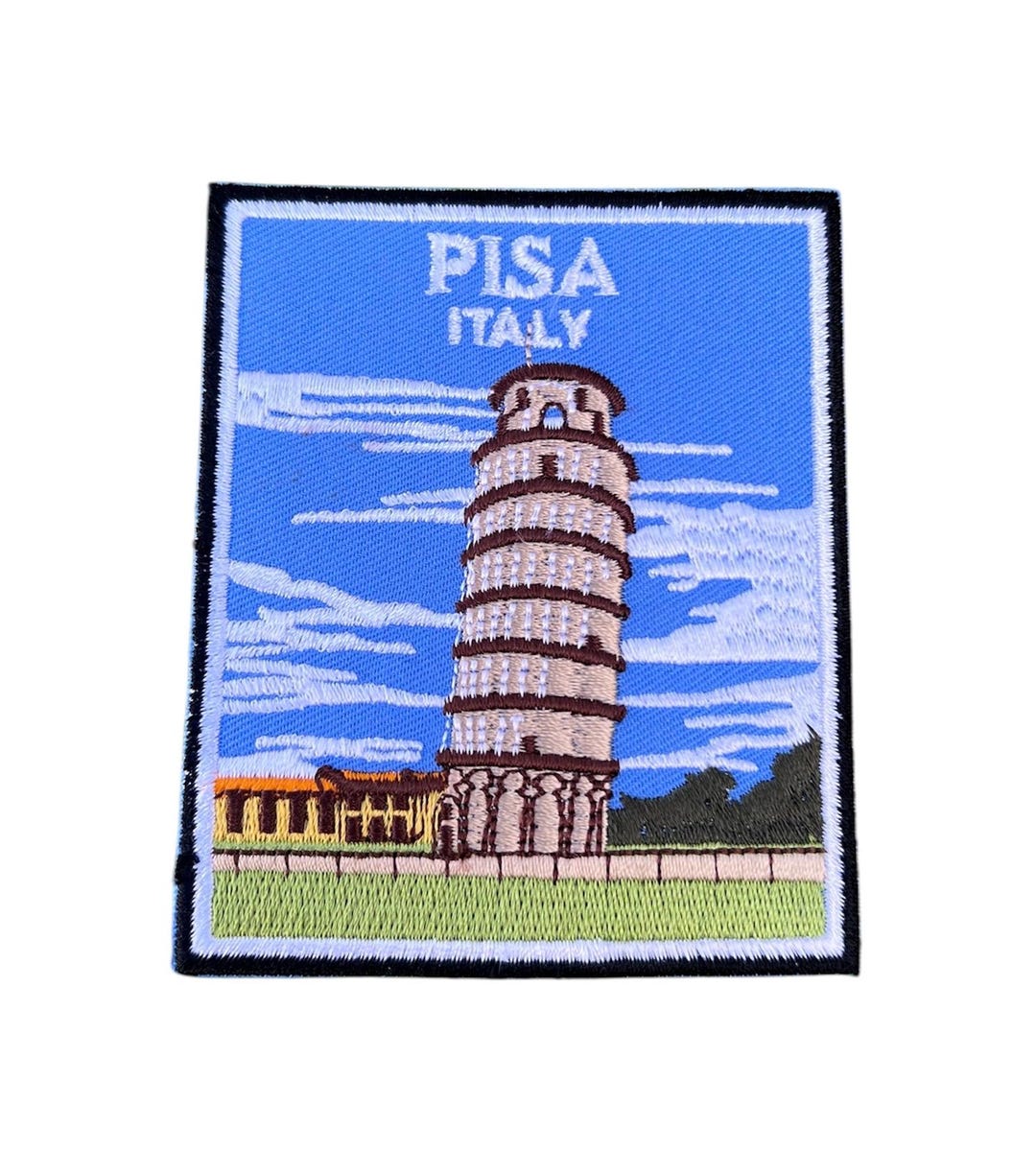 Leaning Tower of Pisa Italy Patch (3.5 Inch) Iron-on/sew-on Badge ...
