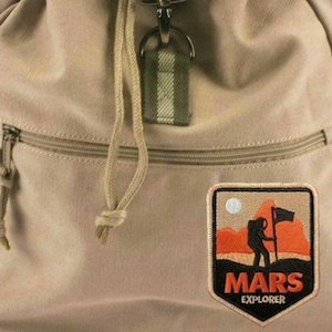 Mars Explorer Patch (3.5 Inch) Hook + Loop Velkro Badge NASA Space ...