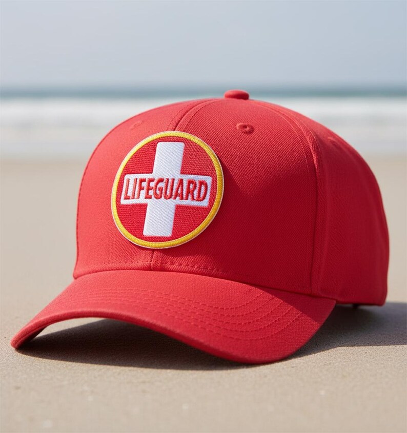 Lifeguard Patch, Embroidered Iron-on Sew-on Badge (75mm) Pool Attendant ...