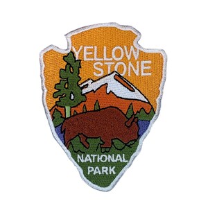 Yellowstone National Park Patch 3.5 Inch Iron or Sew-on Badge USA ...