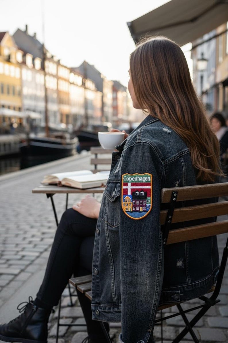 Copenhagen Denmark Patch (3 Inch) Iron or Sew-on Badge Travel Europe ...