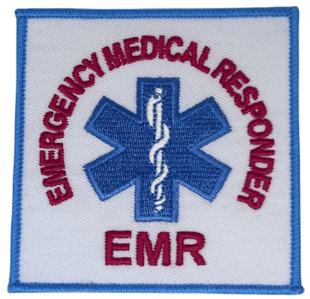 EMR Patch (3 Inch) Embroidered Iron-on or Sew-on Badge Costume Jacket ...