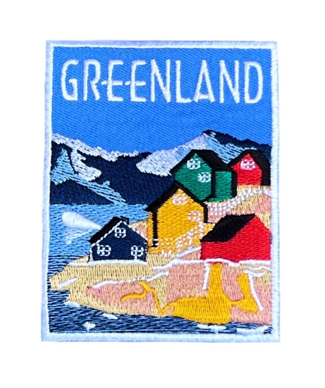 Greenland Patch (3.5 Inch) Iron-on / Sew-on Badge Travel Souvenir Emblem Perfect for Backpack ...