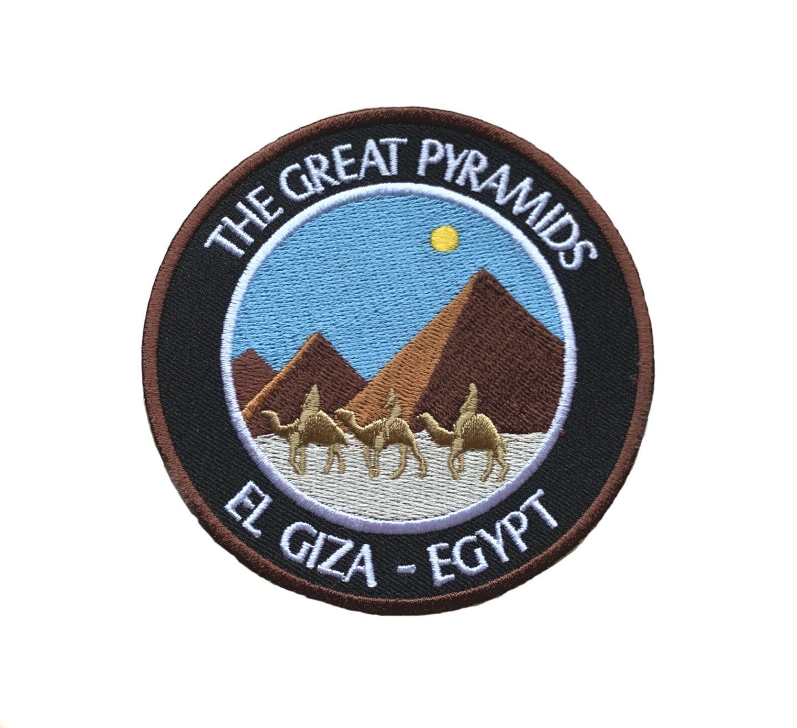 Giza Pyramids Patch 3.5 Inch Egypt Iron/sew-on Badge - Etsy