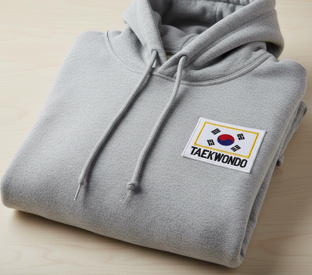 Taekwondo Patch (3.5 Inch) Embroidered Iron/sew-on Badge Kimono Gi ...