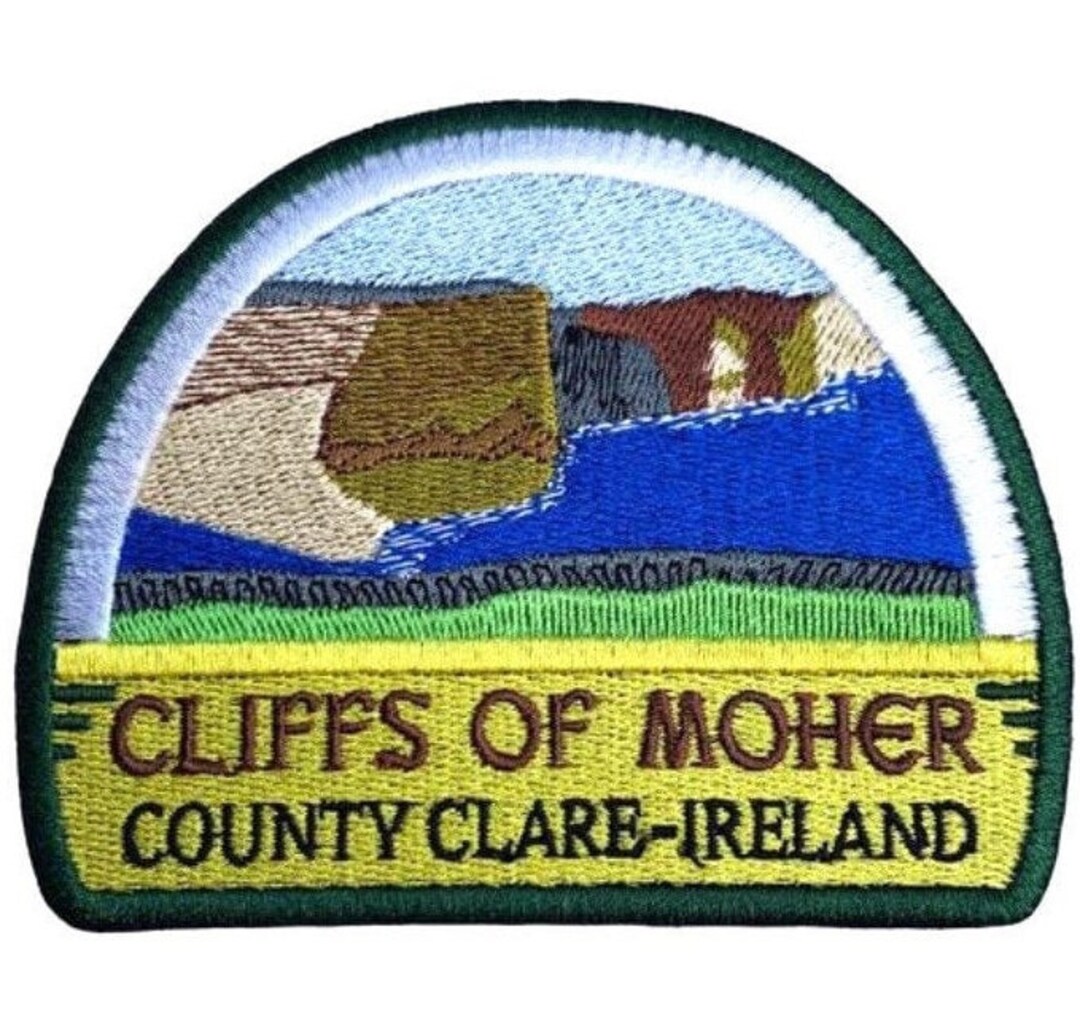 Cliffs of Moher County Clare Ireland Patch (3.5 Inch) Embroidery Iron ...