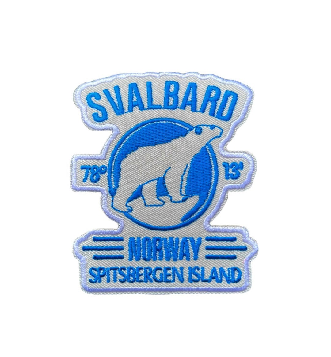 Svalbard Norway Patch 3.5 Inch Iron-on / Sew-on Badge Spitsbergen Island Travel Souvenir Emblem ...