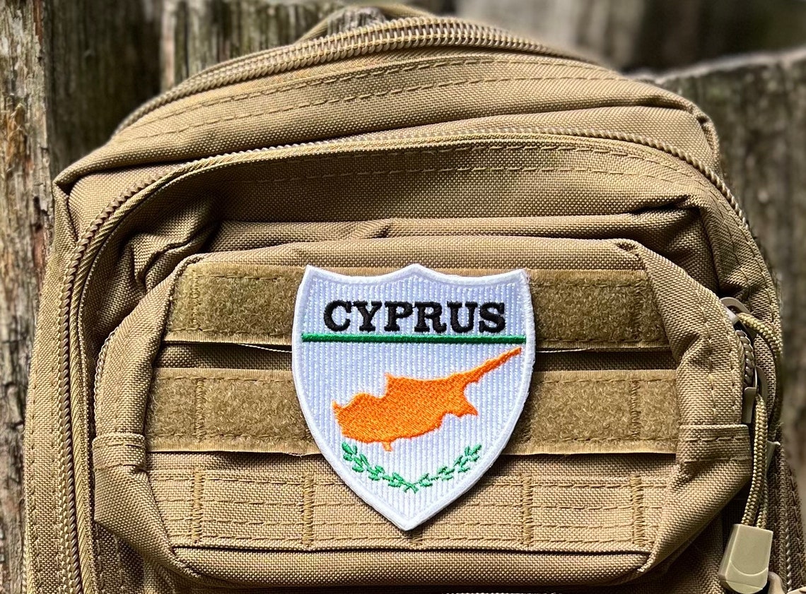 Cyprus Flag Patch (3 Inch) Embroidered National Badge (hook + Loop ...