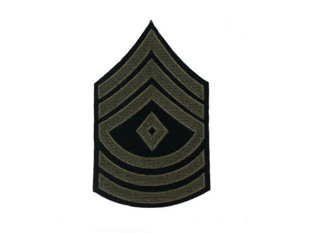 First Sergeant Stripes Patch (5.5 Inch) Embroidery Iron/sew-on Badge US ...