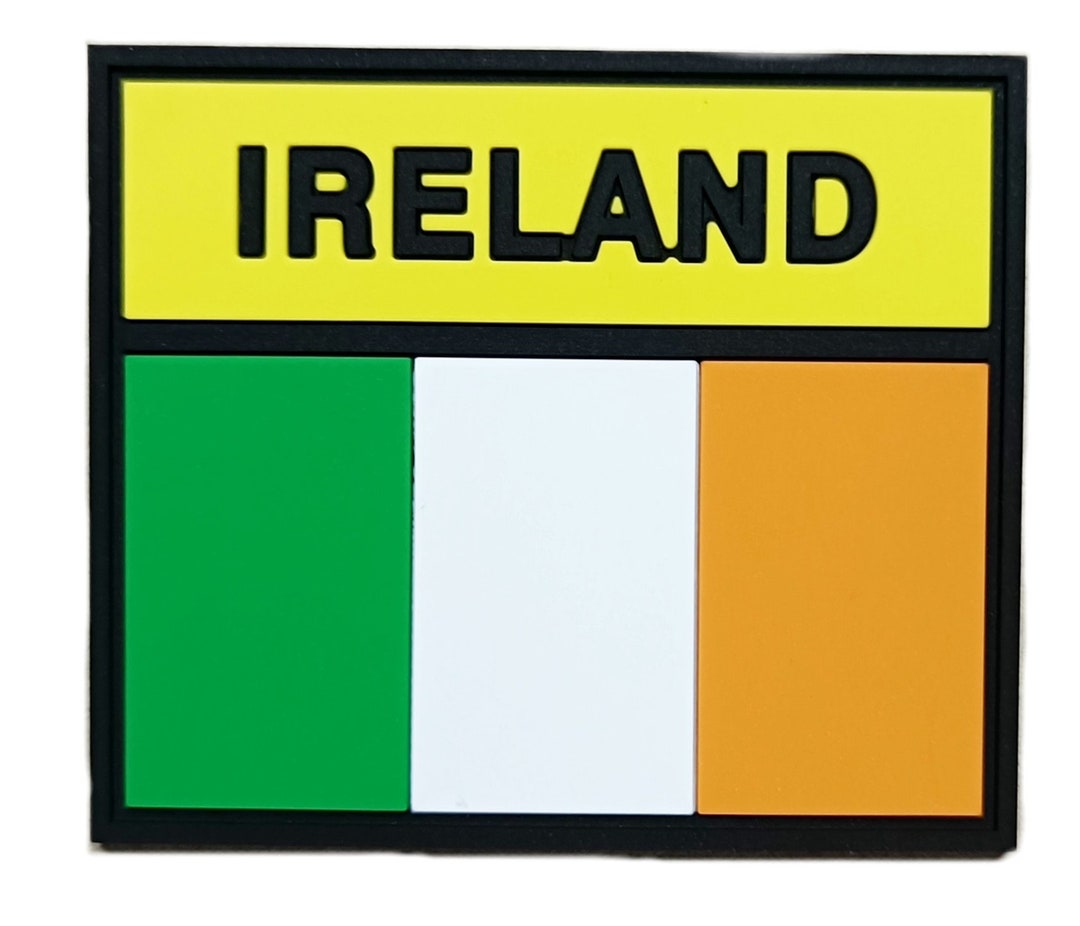 Ireland Flag Patch 3 Inch PVC Rubber Badge Tactical Morale Irish ...