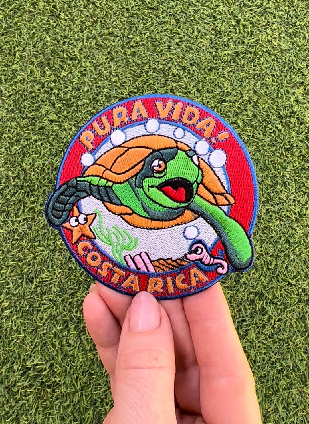 Pura Vida Costa Rica Patch (3.2 Inch) Iron-on Badge Travel Souvenir ...