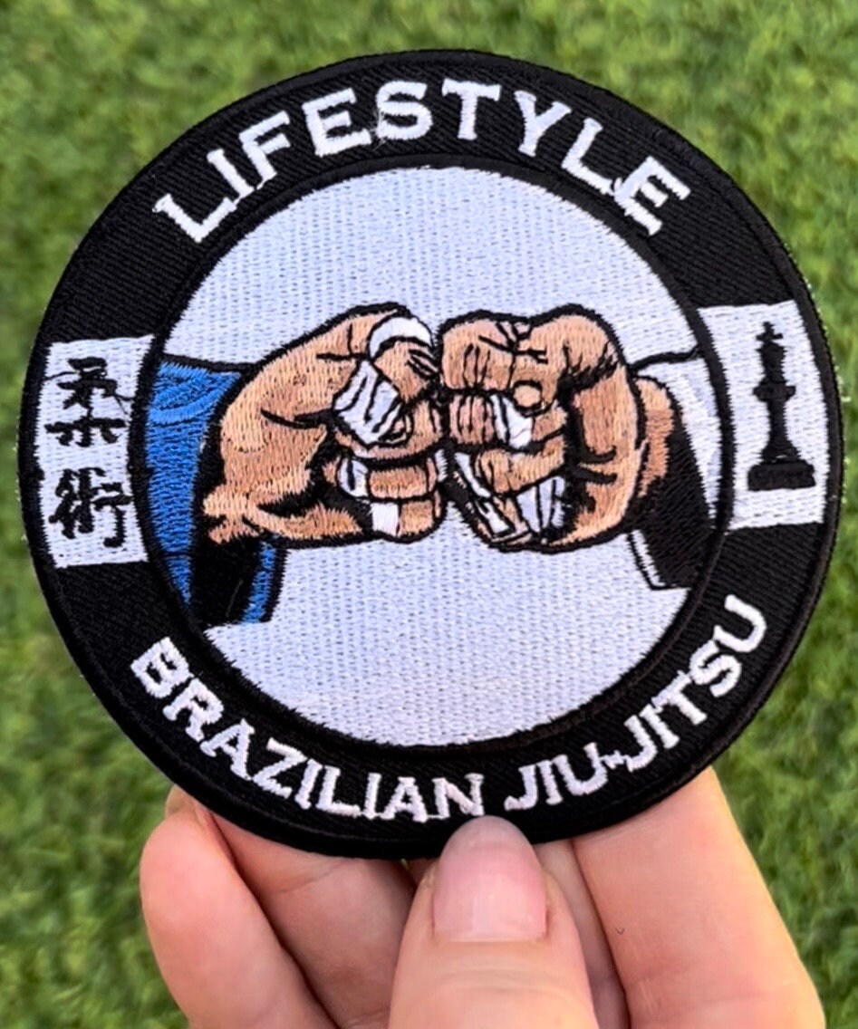 Brazilian Jiu Jitsu Lifestyle Patch (3.5 Inch) Fist Bump Iron or Sew-on ...