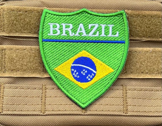 Brazil Flag Patch 3 Inch Embroidered National Badge hook - Etsy