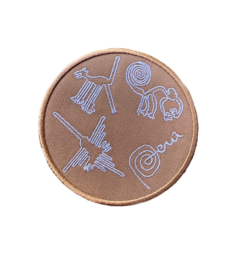 Nazca Lines Peru Patch (3.5 Inch) Embroidered Iron/sew-on Badge Ancient ...