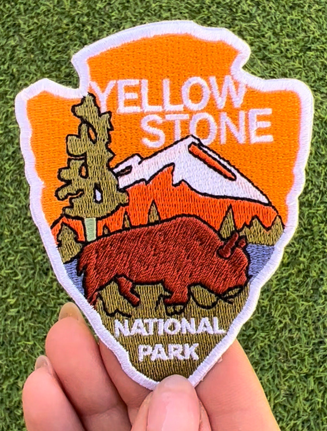 Yellowstone National Park Patch, Embroidered Iron-on Badge (3.5 Inch ...