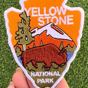 Yellowstone National Park Patch (3.5 Inch) Iron or Sew-on Badge USA ...
