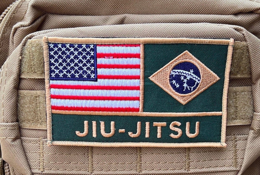 Brazilian Jiu Jitsu Patch (4.75 Inch) Embroidered Hook Fastener Velkro ...