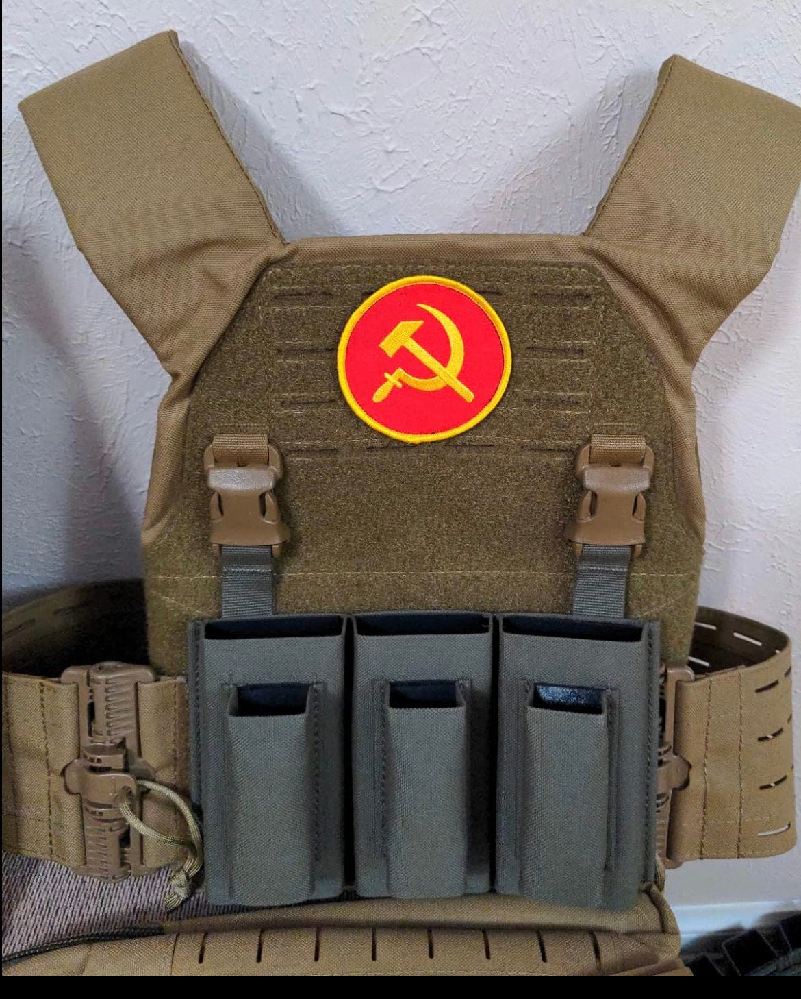 USSR Communist Patch (3 Inch) Hook + Loop Badge Insignia Hammer and ...