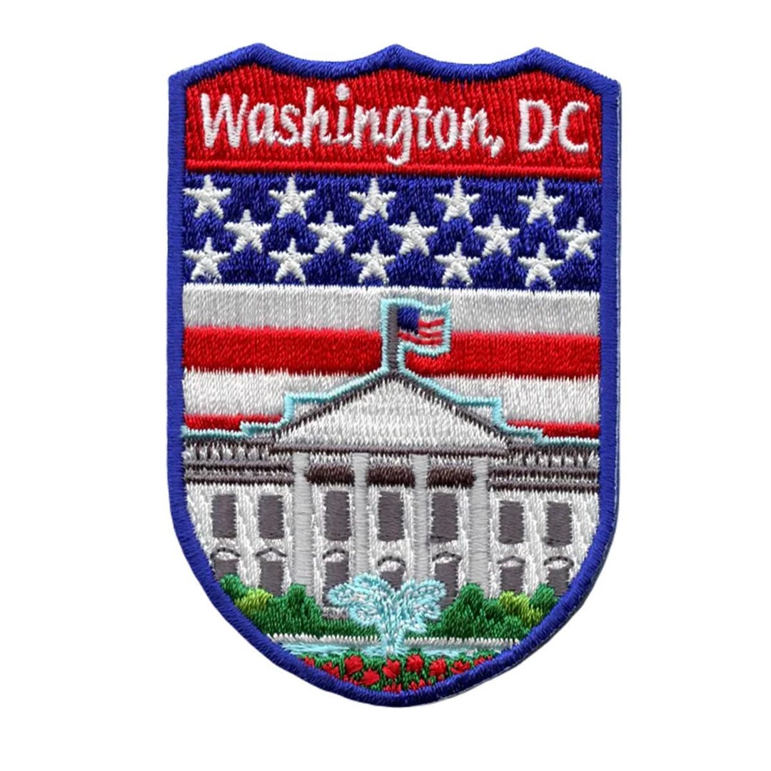 Washington D.C. Shield Patch (3 Inch) Iron-on Badge Travel USA Souvenir ...