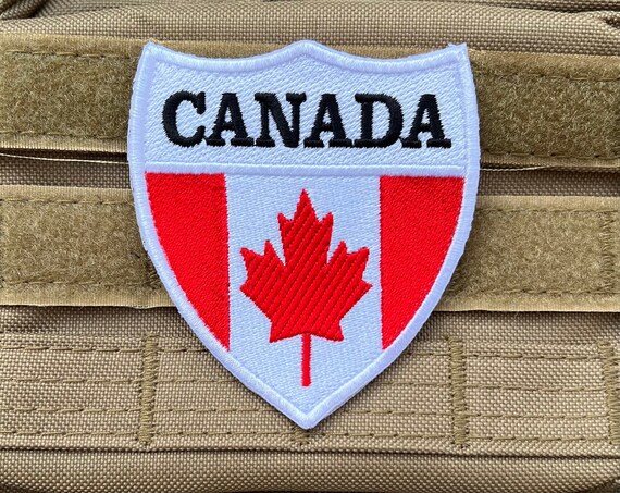 Canada Flag Patch 3 Inch Embroidery National Badge hook - Etsy