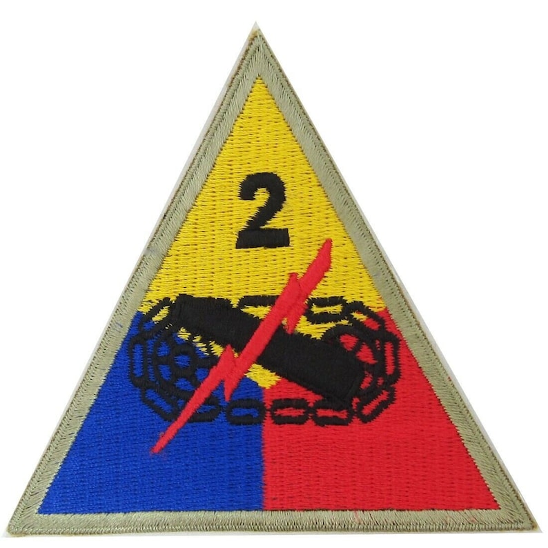 US 2nd Armored Division Patch 3.75 Inch Iron/sew-on Badge - Etsy
