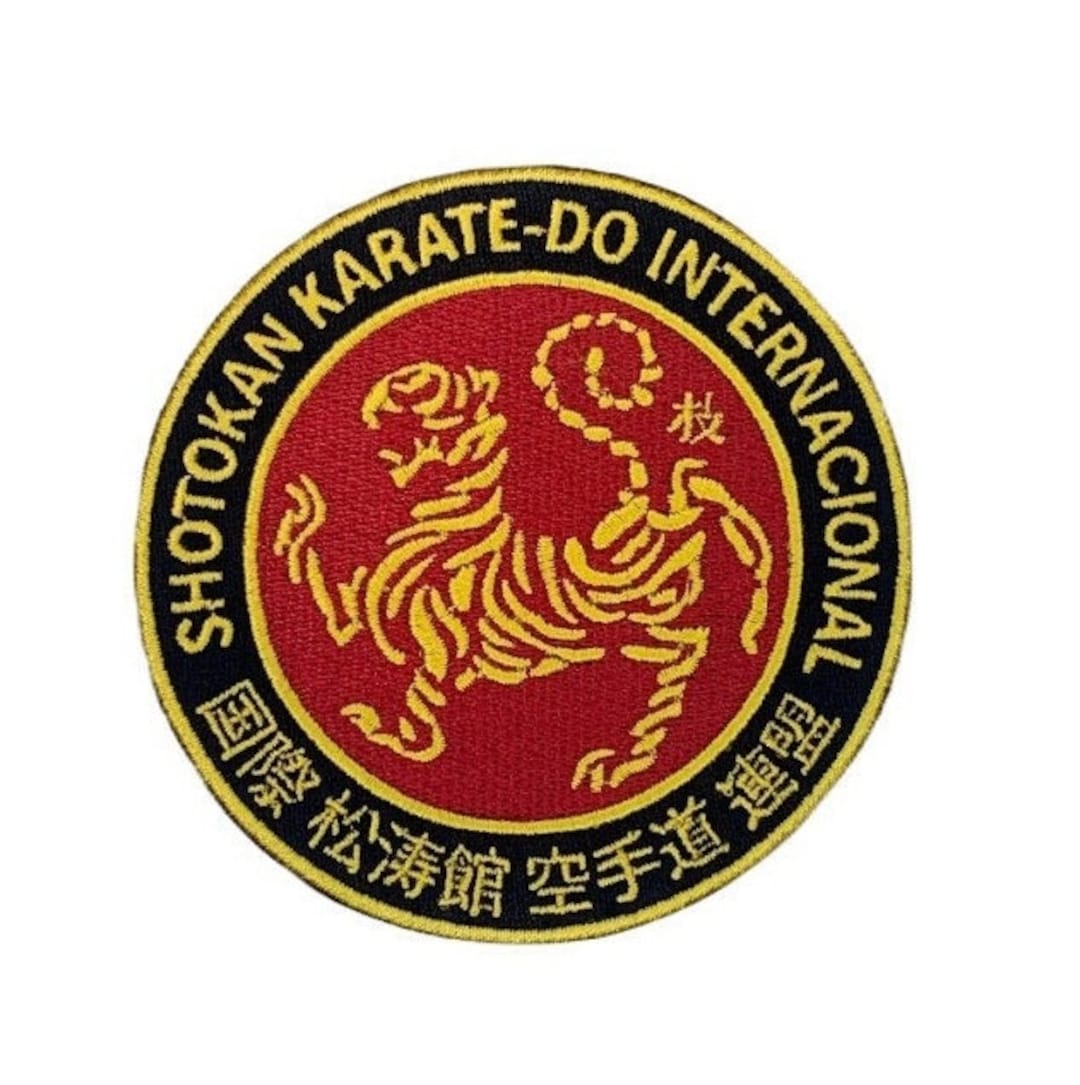 Shotokan Karate-do Internacional Patch 3.5 Inch Iron/sew-on Badge Tiger Kimono Gi Japanese Kyoku ...