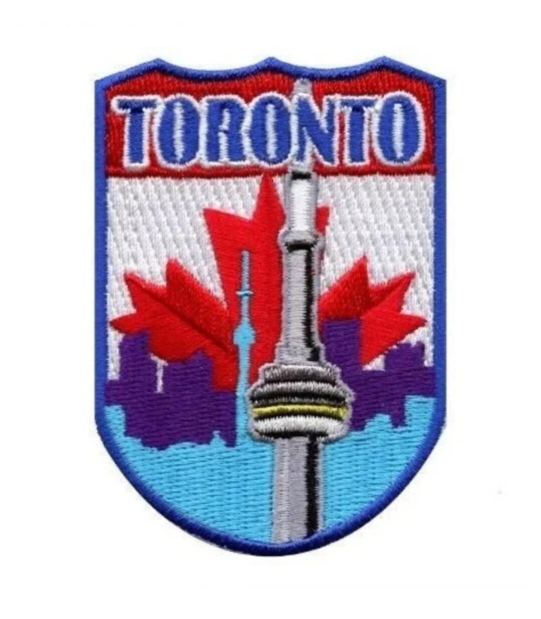 Toronto Shield Patch (3 Inch) Iron-on Badge Travel Canada Souvenir ...