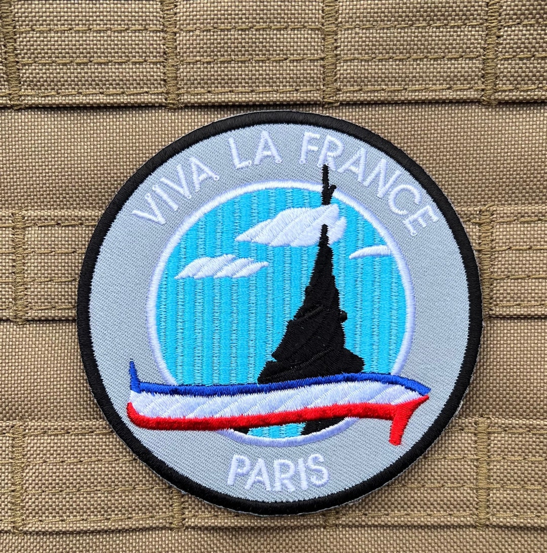 Viva La France Patch 3.5 Inch Embroidered Iron/sew-on Badge - Etsy