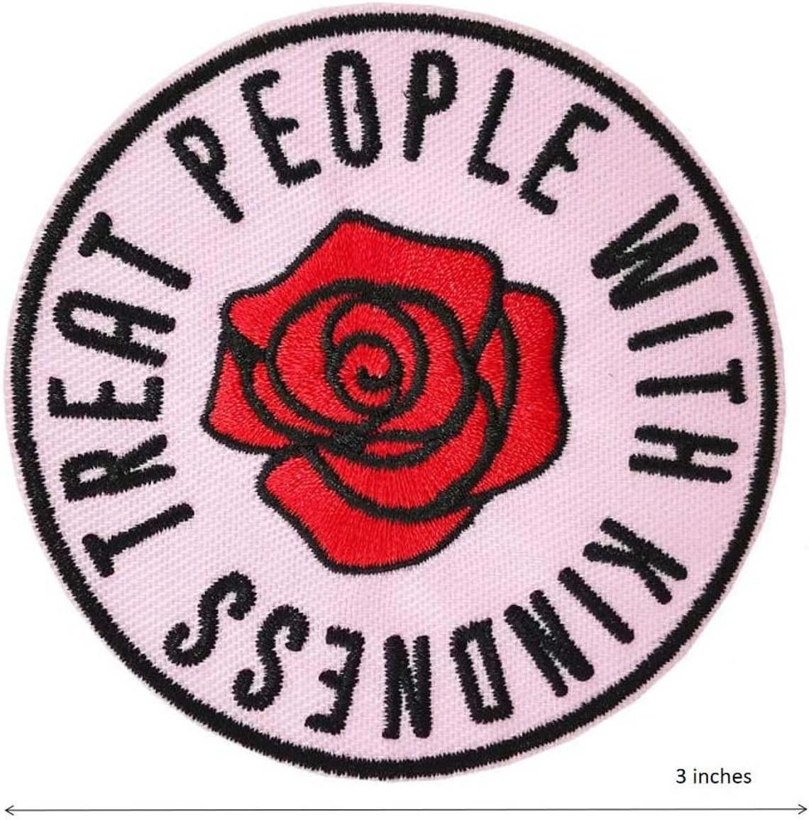 Treat People With Kindness Patch (3 Inch) Iron/sew-on Badge Be Kind ...