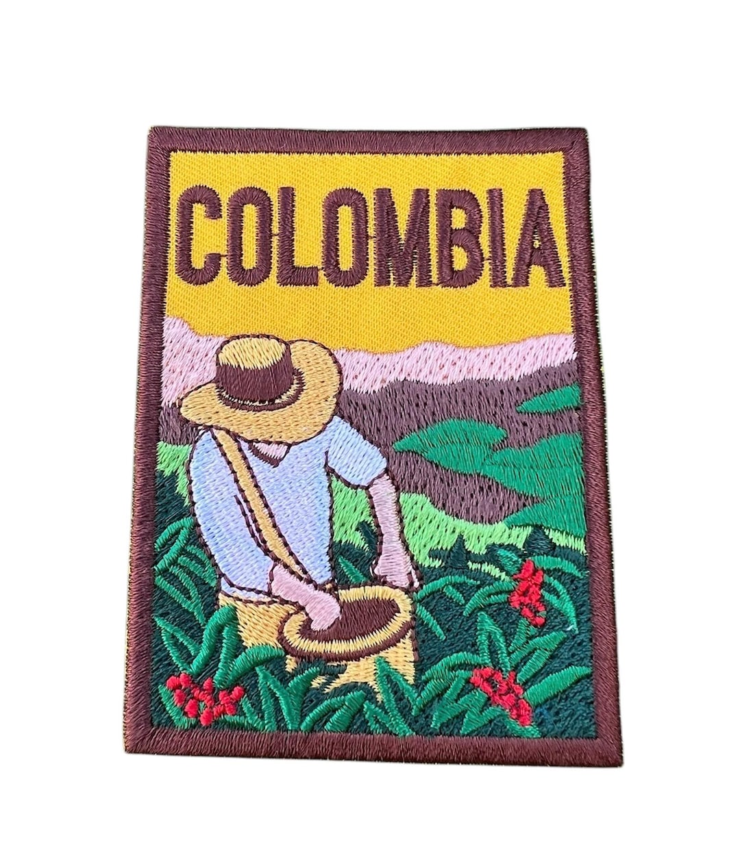 Colombia Patch Embroidered Iron-on or Sew-on Badge (3.5 Inch) Travel ...