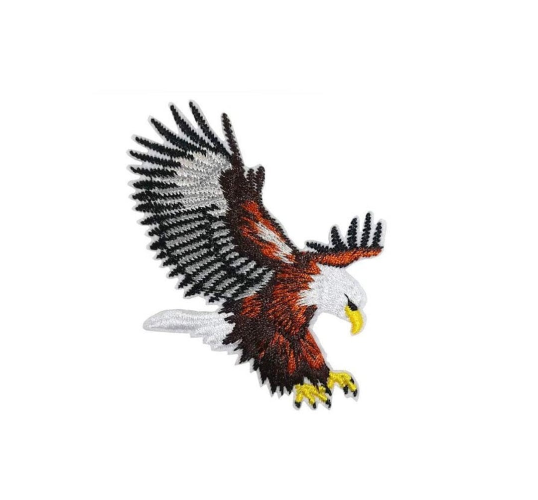 American Bald Eagle Patch (3.5 Inch) Embroidered Iron/sew-on Badge ...
