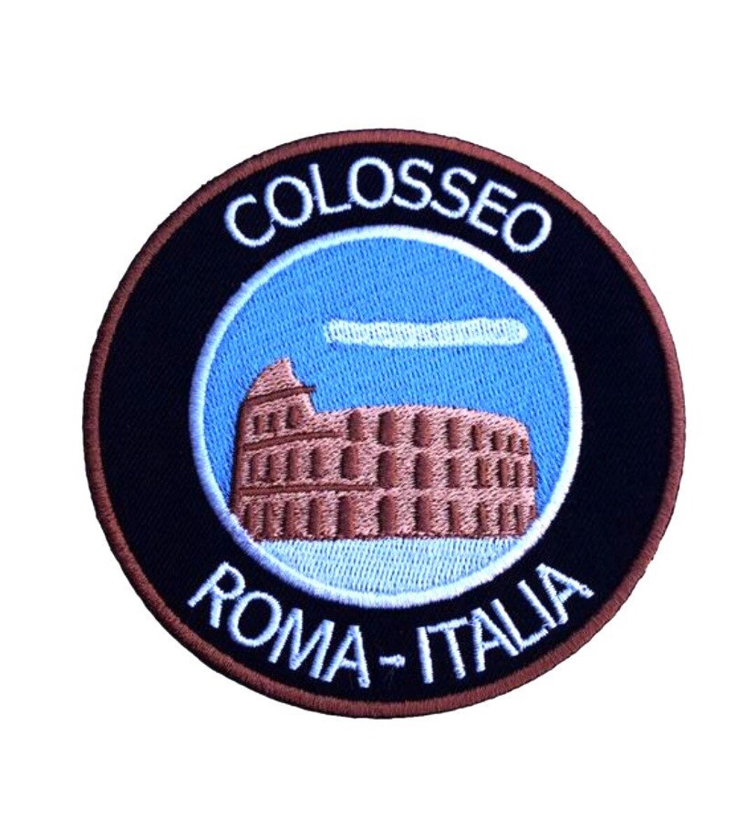 The Colosseum Rome Italy Patch 3.5 Inch Embroidered Iron-on or Sew-on ...
