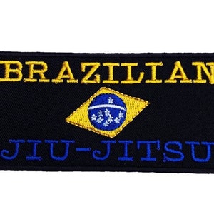 Brazilian Jiu Jitsu Patch (4 Inch) Black Iron/sew-on Badge for BJJ ...