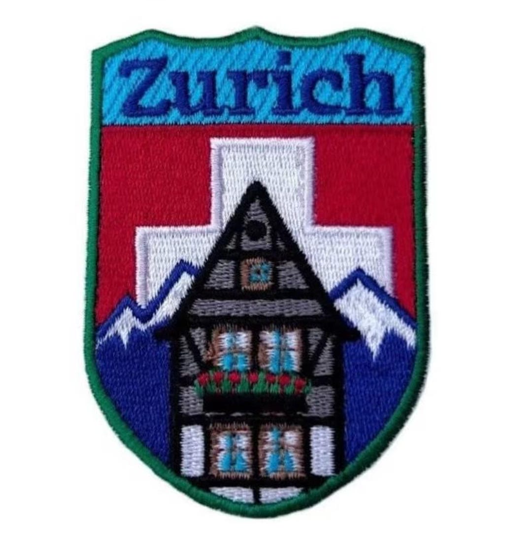 Zurich Switzerland Patch Embroidered Iron-on/sew-on Badge (3 Inch) Euro ...