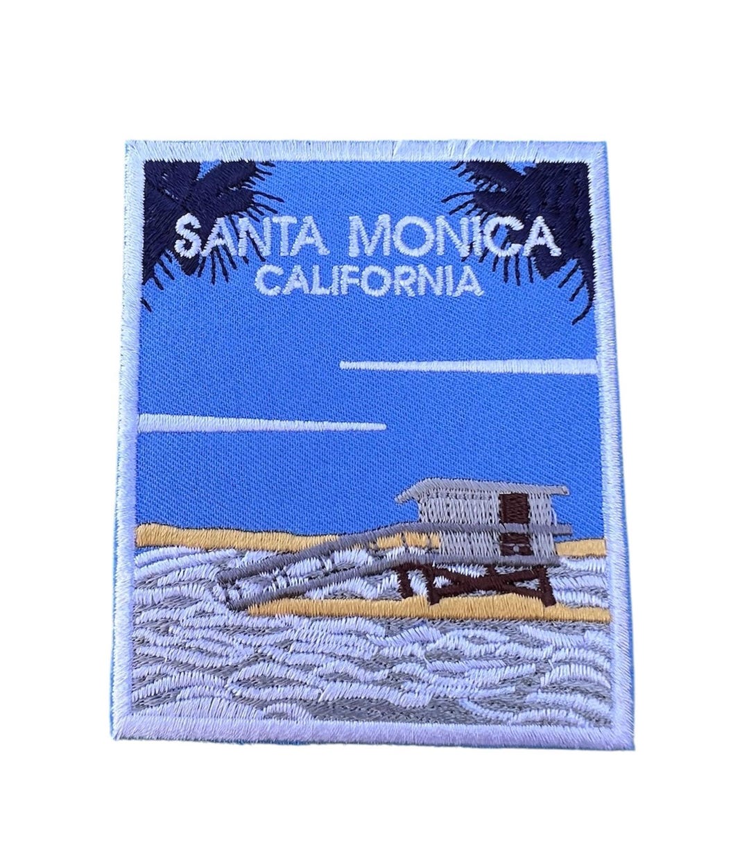 Santa Monica California Patch (3.5 Inch) Embroidered Iron-on/sew-on ...