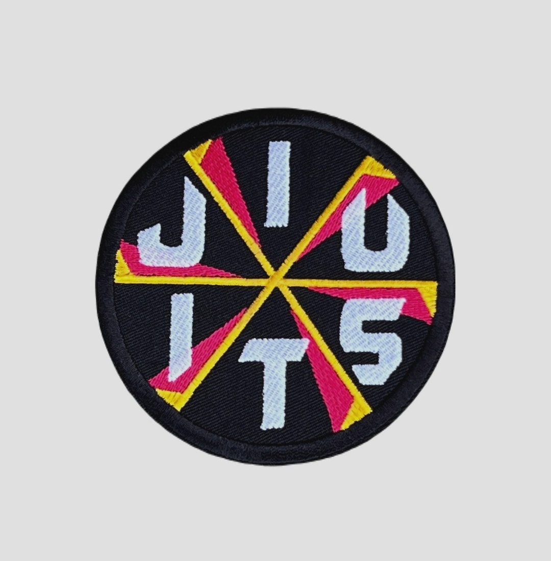 Jiu Jitsu Patch (3.5 Inch) Embroidered Iron-on/sew-on Badge BJJ Kimono ...