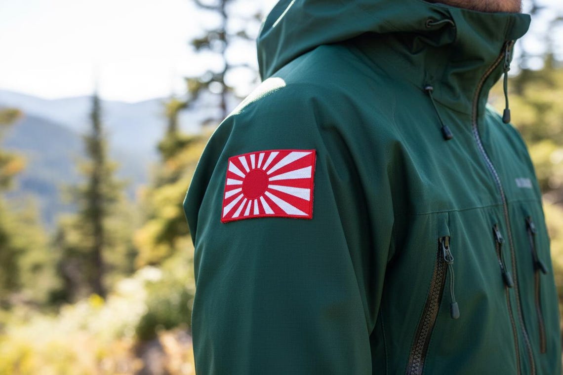Japan Flag Patch (3.5 Inch) Iron or Sew-on Badge Rising Sun Emblem ...