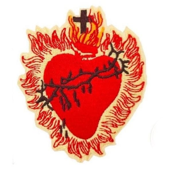Sacred Heart Patch - Etsy