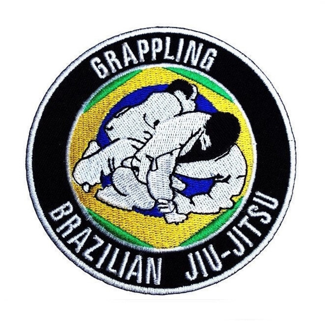 Grappling Brazilian Jiu Jitsu Patch (3.5 Inch) Iron/sew-on Badge for ...
