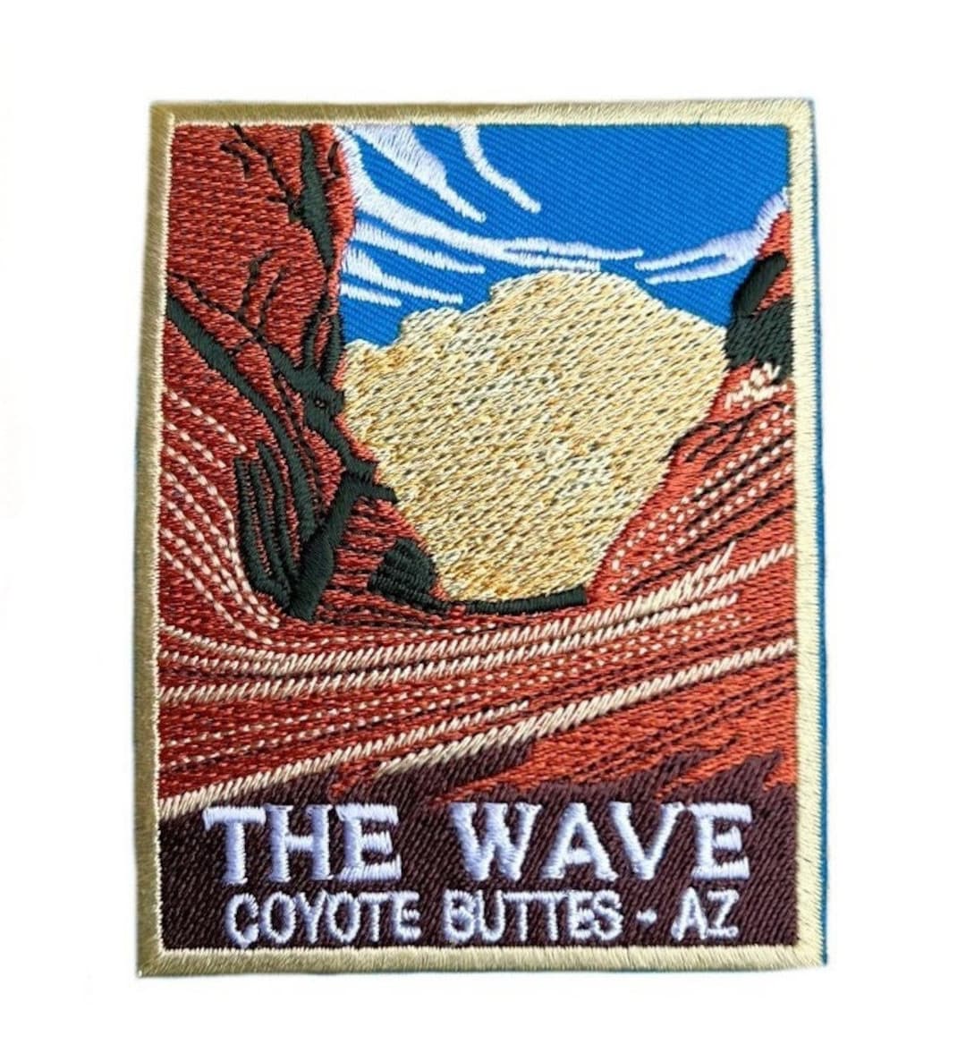 The Wave Coyote Buttes Arizona Patch (3.5 Inch) Iron-on or Sew-on Badge ...