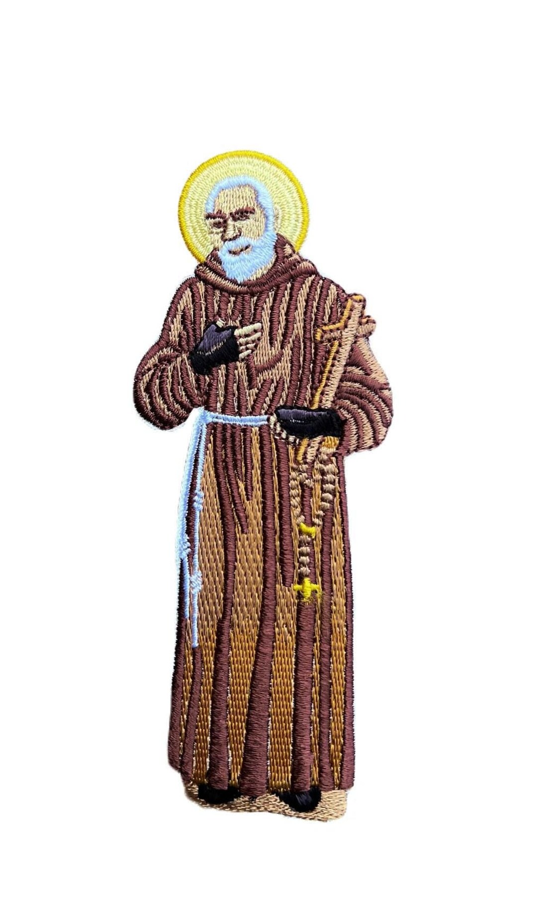 Padre Pio Patch (5 Inch) Embroidered Iron-on or Sew-on Badge Catholic ...