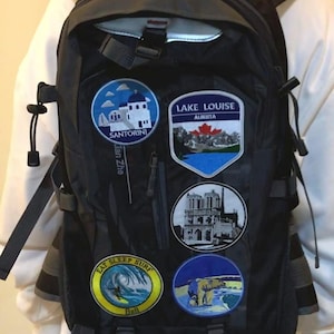 Santorini Greece Patch (3 Inch) Embroidered Iron/sew-on Badge Greek ...