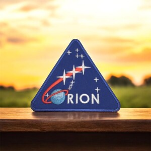 Orion Patch (3.5 Inch) Blue Embroidered Iron or Sew-on Badge Astronaut ...