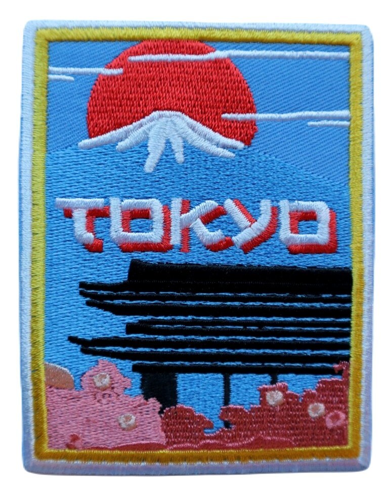 Tokyo Japan Patch (3.5 Inch) Embroidered Iron/sew-on Badge Travel ...
