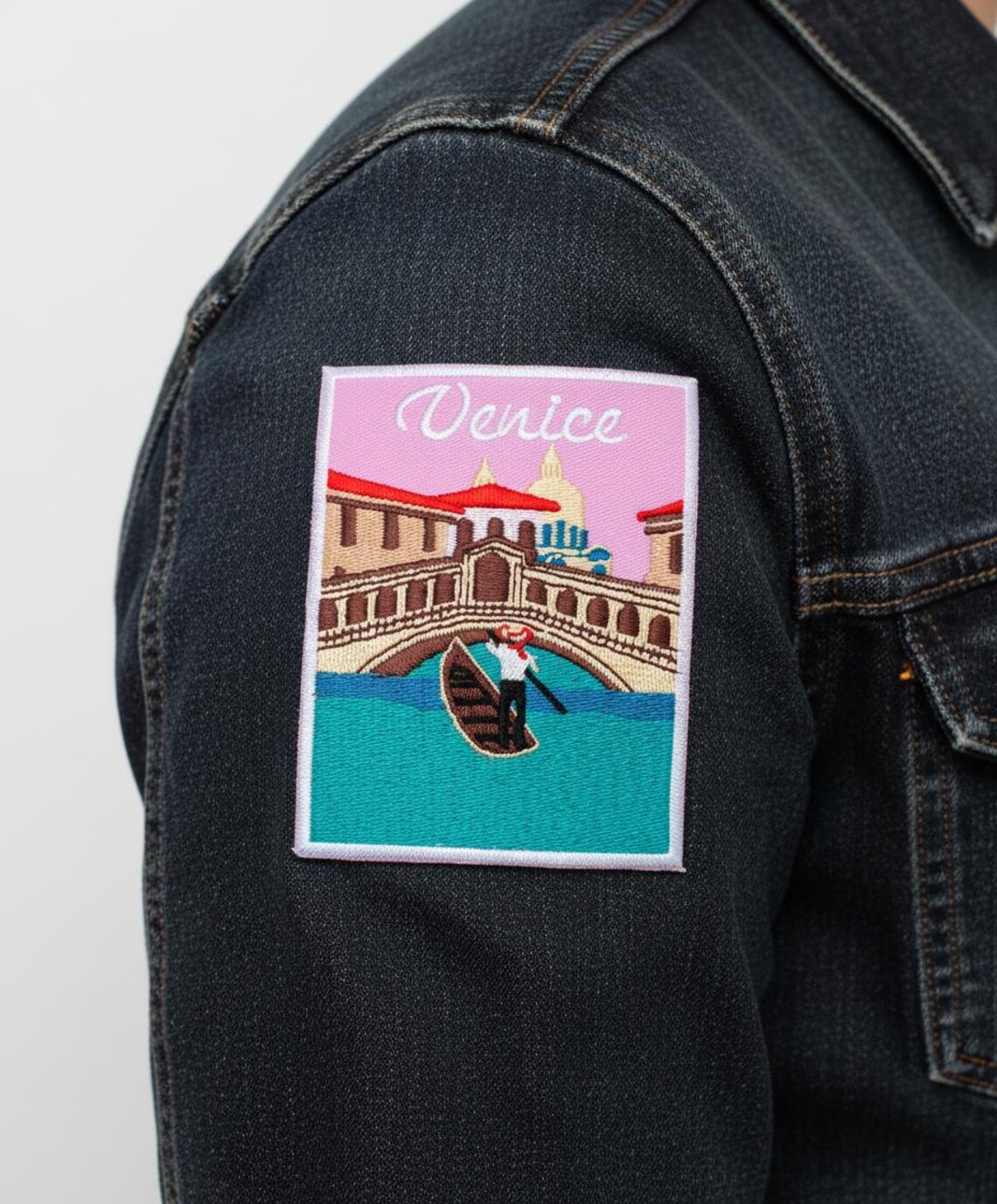 Venice Italy Patch (3.5 Inch) Embroidered Iron-on / Sew-on Badge ...